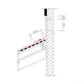 Distributor Shunda Roofing Atap UPVC - Flashing Atas - RA109-M